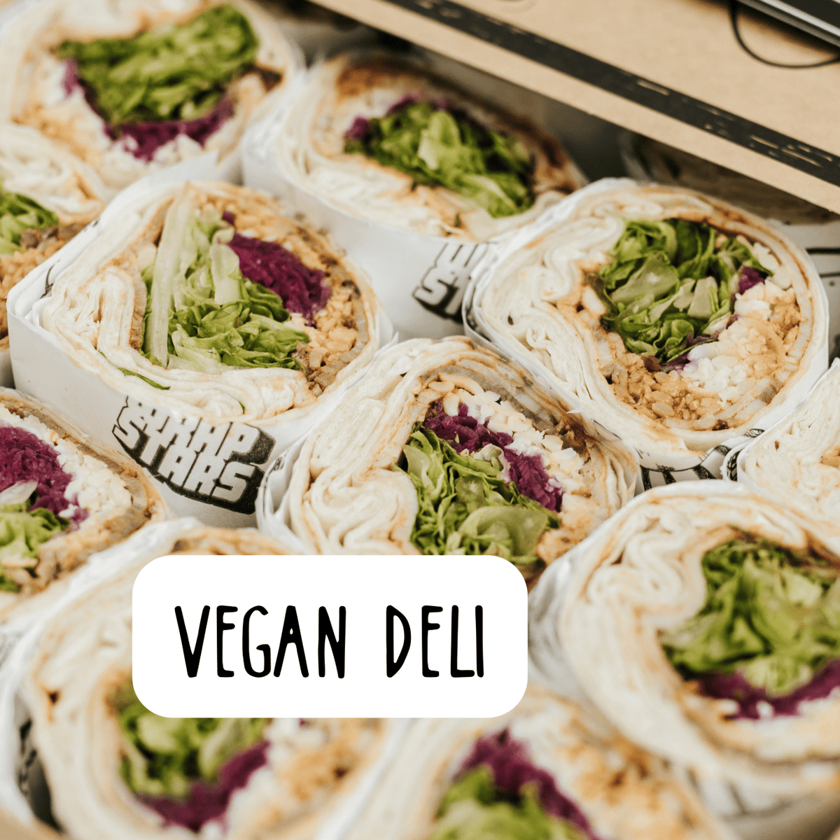 Vegan Deli Wrapbox - 24 Wraps - Fingerfood für Gruppen & Meetings ...